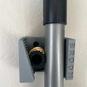 Wall Mounted Gravity Broom Holder: Custom Engraved Organizer - Etsy