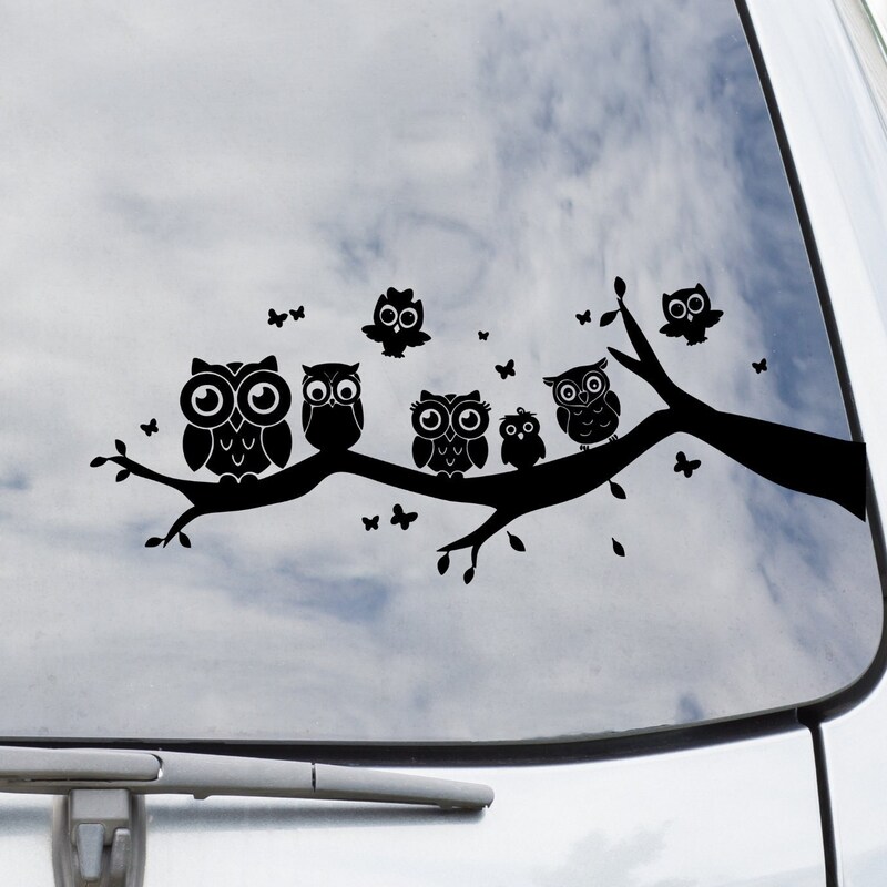 Owl Car Decal - Etsy