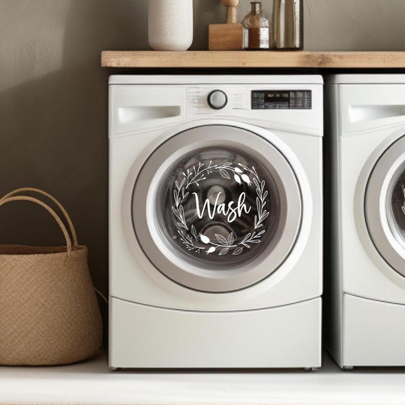 Washer Dryer Decal - Etsy