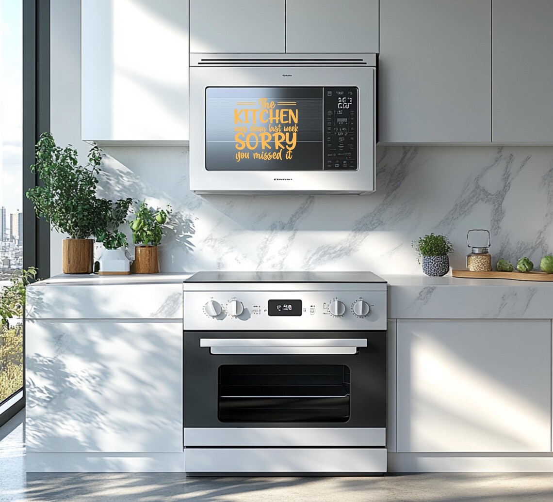 Funny Kitchen Microwave Appliance Decal Sticker-gift for Mom Grandma ...