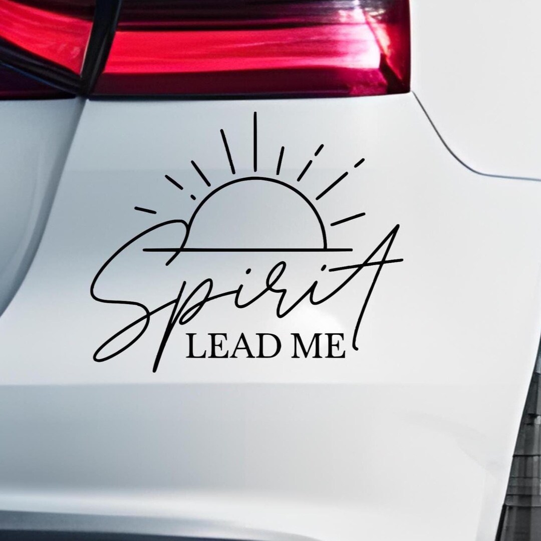 Spirit Lead Me Bible Verse Car Decal/christian Scripture Religious Auto ...