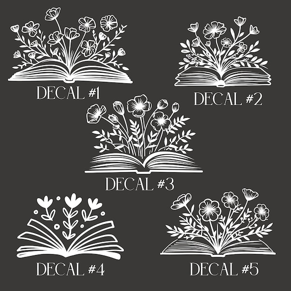 Book Wall Decal - Etsy