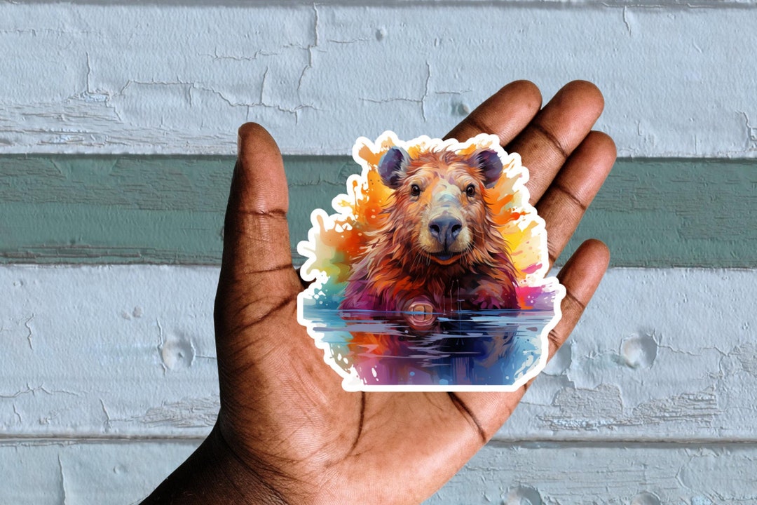 Capybara Waterproof Sticker/capybara Car Sticker/capybara Bumper ...