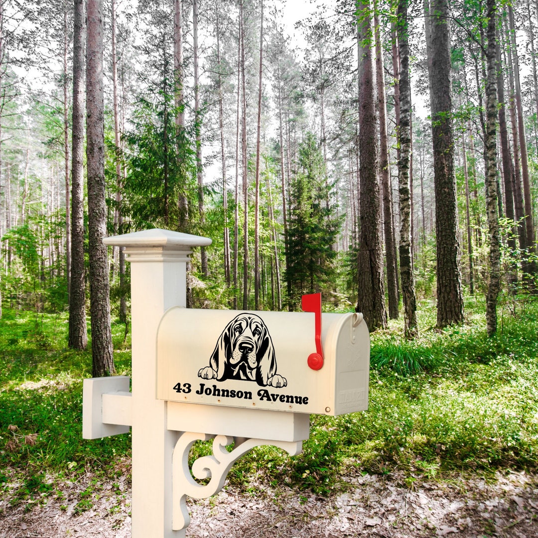 Custom Basset Hound Mailbox Decal/personalized Dog Breed Decal/basset ...