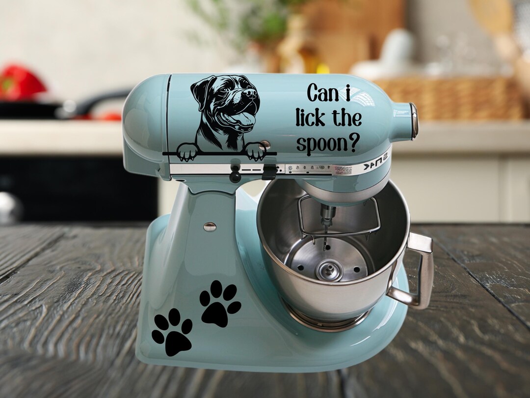 Cane Corso Stand Mixer Vinyl Decal/cane Corso Kitchen Mixer Decal Set ...