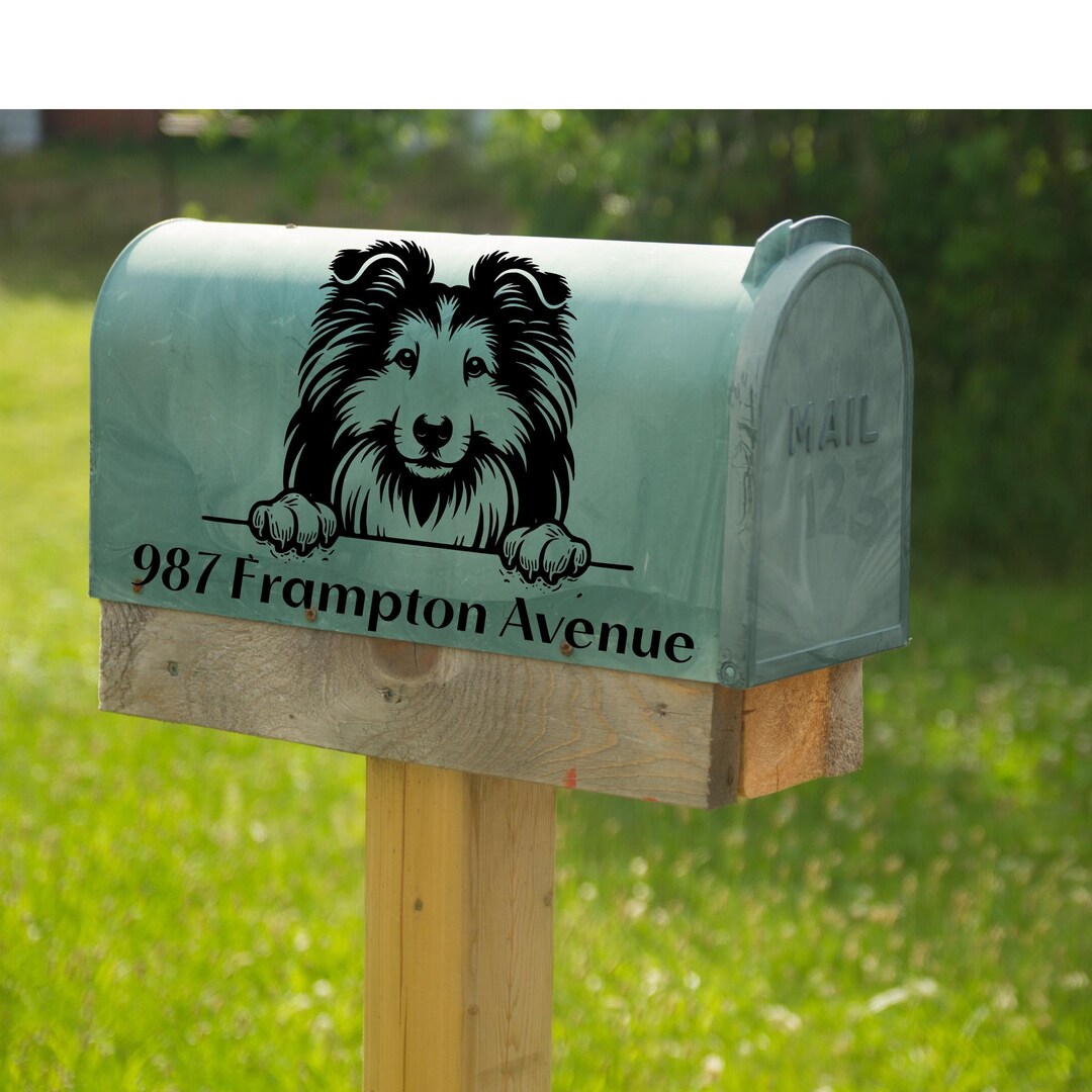 Personalized Shetland Shepherd Sheltie Dog Decorative Name Address ...