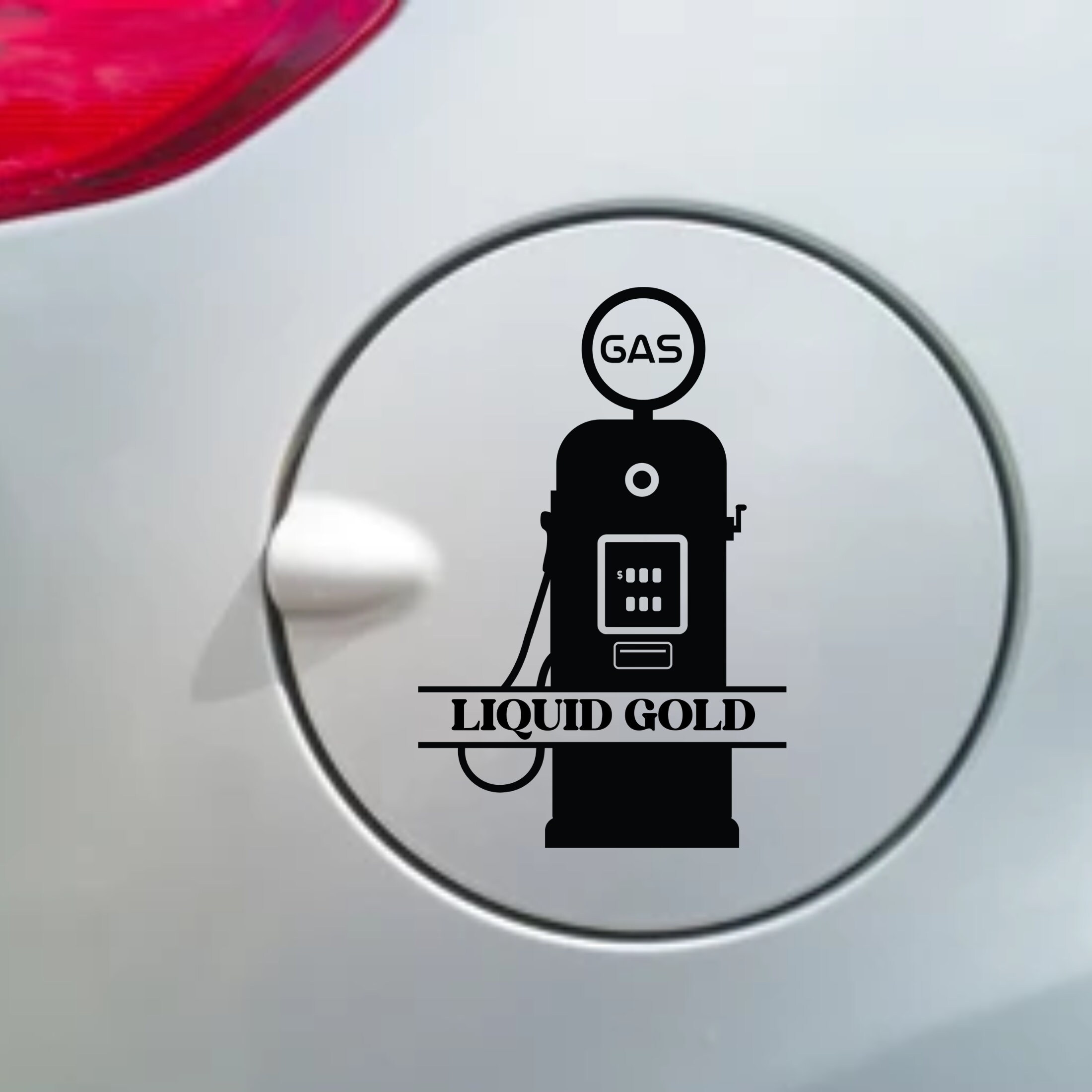 Funny Gas Tank Vinyl Car Decal/liquid Gold Decal/funny Fuel Tank Cover ...
