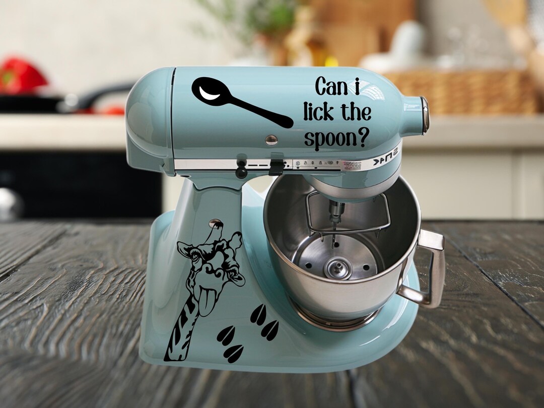 Giraffe Stand Mixer Decal/giraffe Permanent Vinyl Mixer Decal/kitchen ...