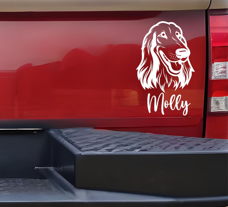 Afghan Hound Car Decal: Dog Breed Bumper Sticker Gift - Etsy