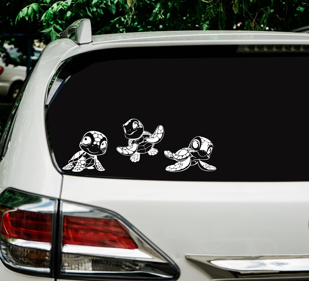 Sea Turtle Decal/sea Turtle Car Decal/turtle Bumper Sticker/turtle ...