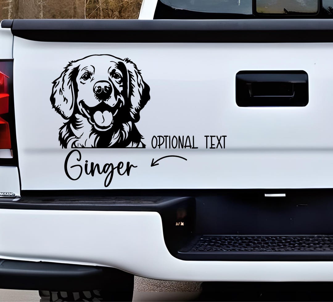 Golden Retriever Car Decal: Dog Breed Bumper Sticker Gift for Poodle ...