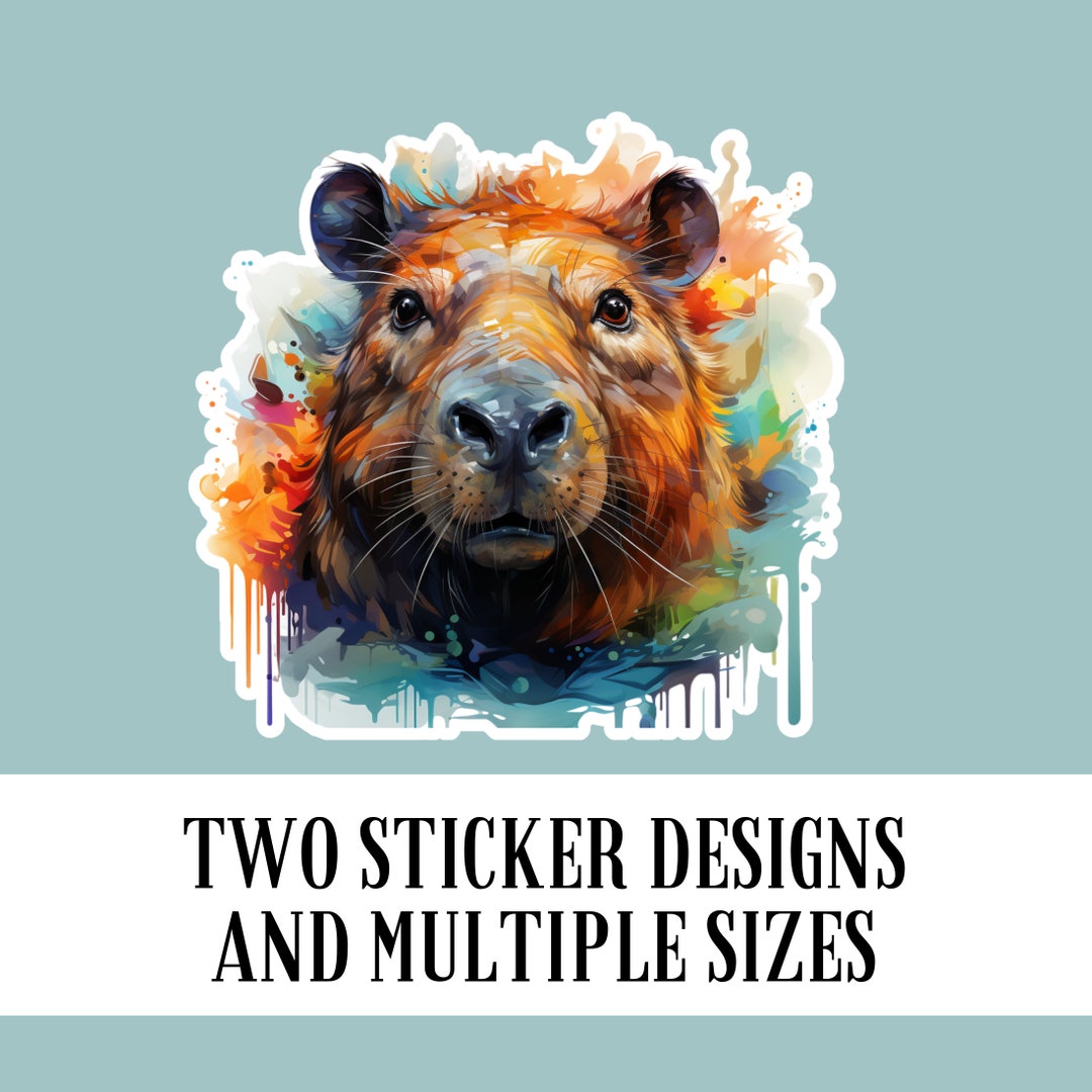 Capybara Waterproof Sticker/capybara Car Sticker/capybara Bumper ...