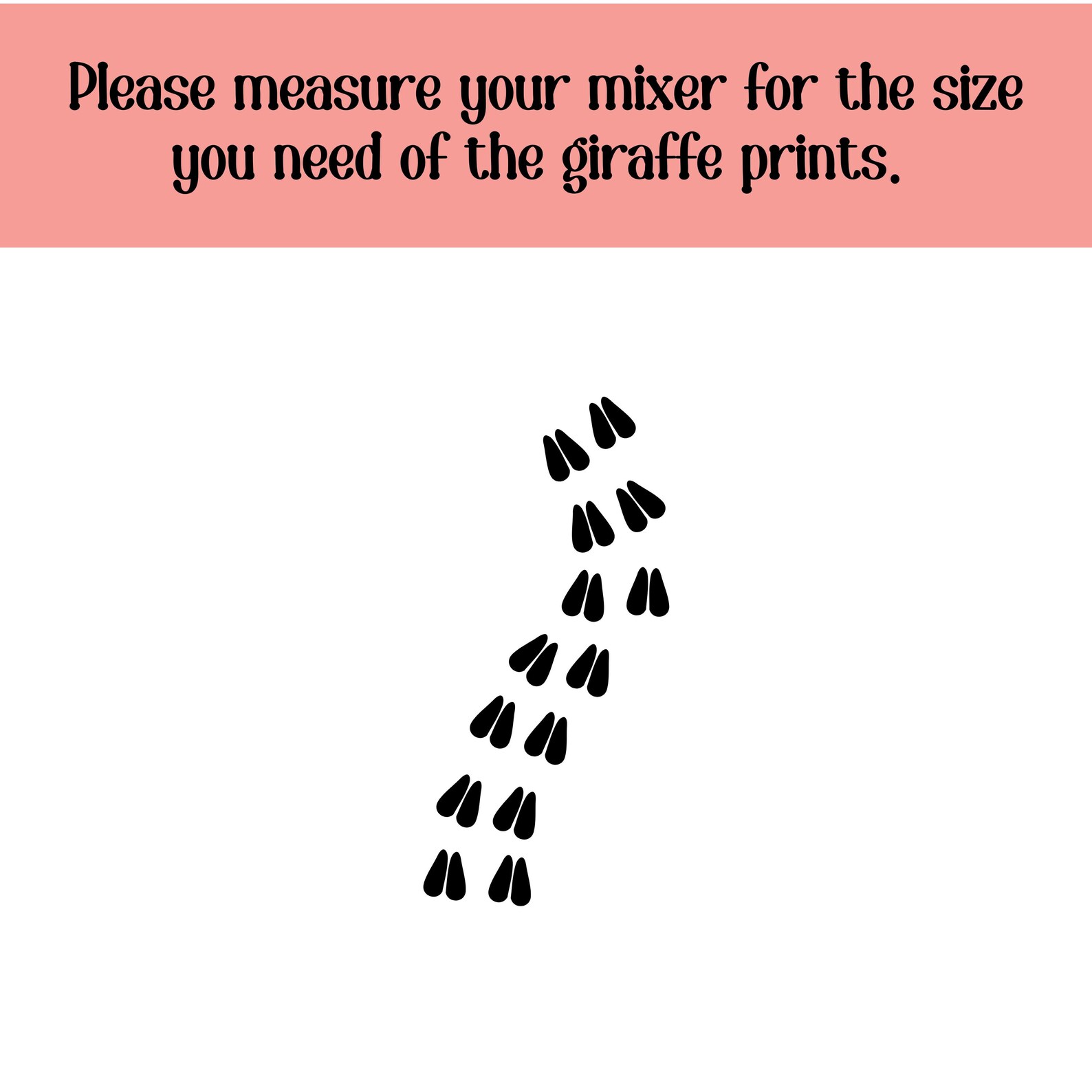 Giraffe Stand Mixer Vinyl Decal/giraffe Kitchen Mixer Decal Set/custom ...