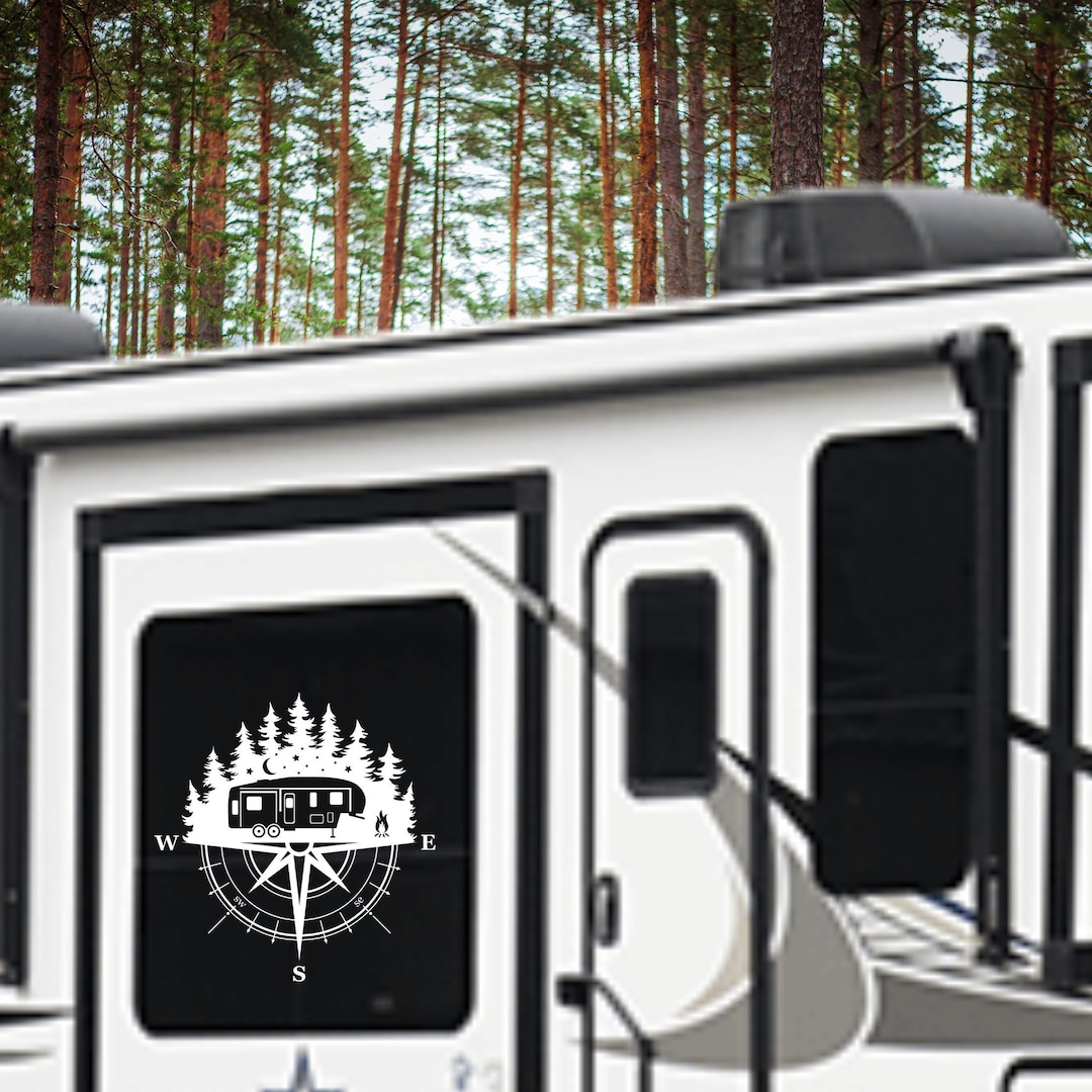 RV Compass Decal/recreational Vehichle Decal/camping Decal/glamping ...