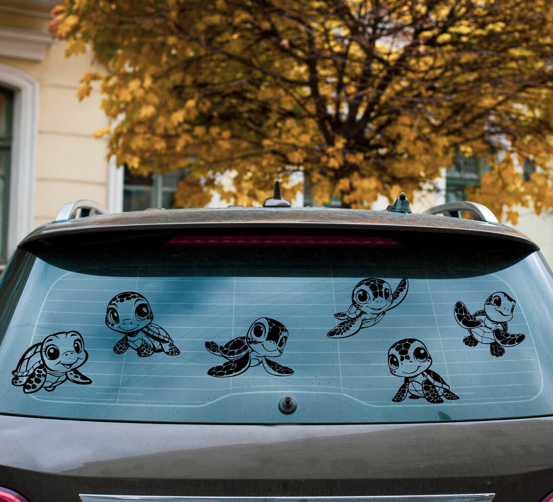Sea Turtle Decal/sea Turtle Car Decal/turtle Bumper Sticker/turtle ...