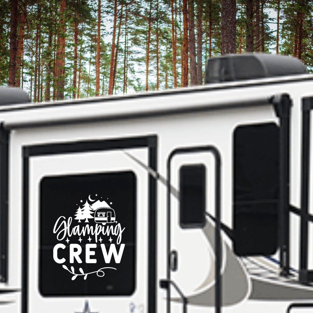 Glamping Crew Decal/rv Decal/recreational Vehichle Decal/camping Decal ...