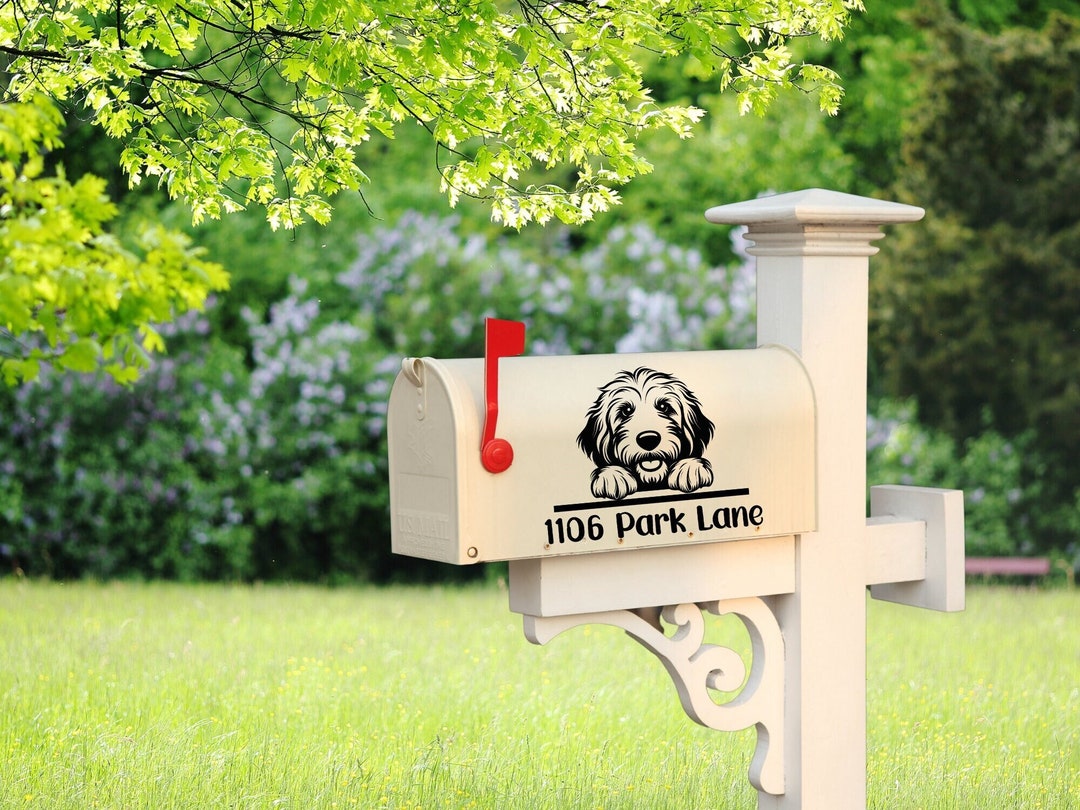 Custom Labradoodle Mailbox Decal/personalized Mailbox Decal/dog Breed ...
