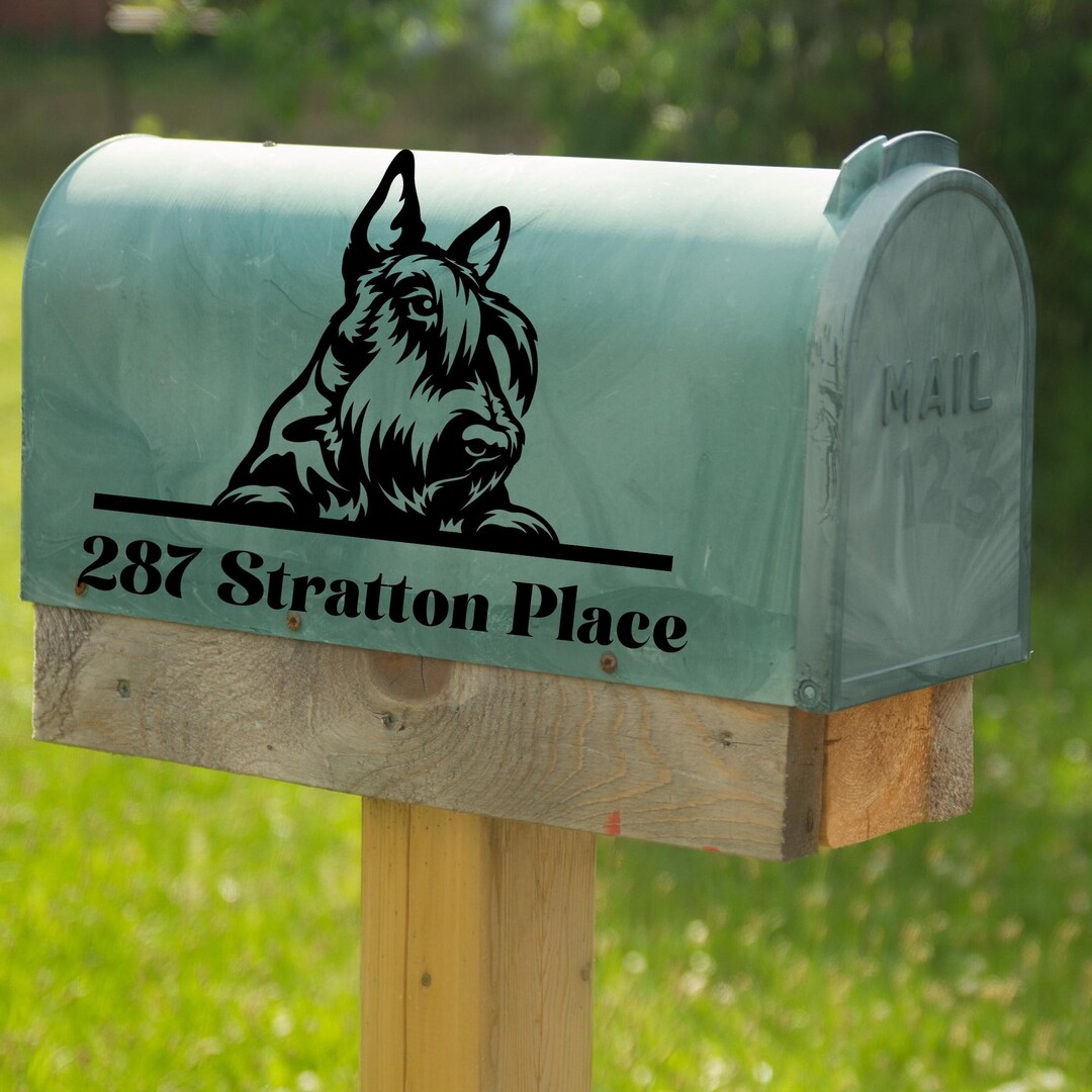 Custom Czech Terrier Mailbox Personalized Dog Breed Decal Sticker ...