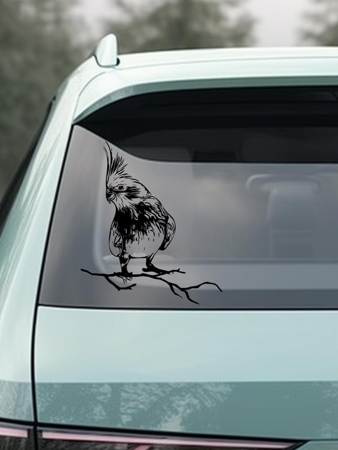 Cockatiel Car Decals/bird Auto Window Decals Bumper Mirror Stickers for ...