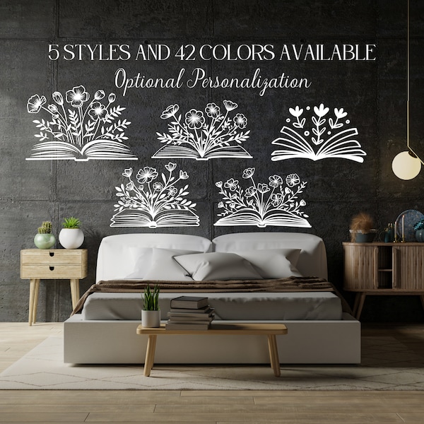 Book Wall Decal - Etsy