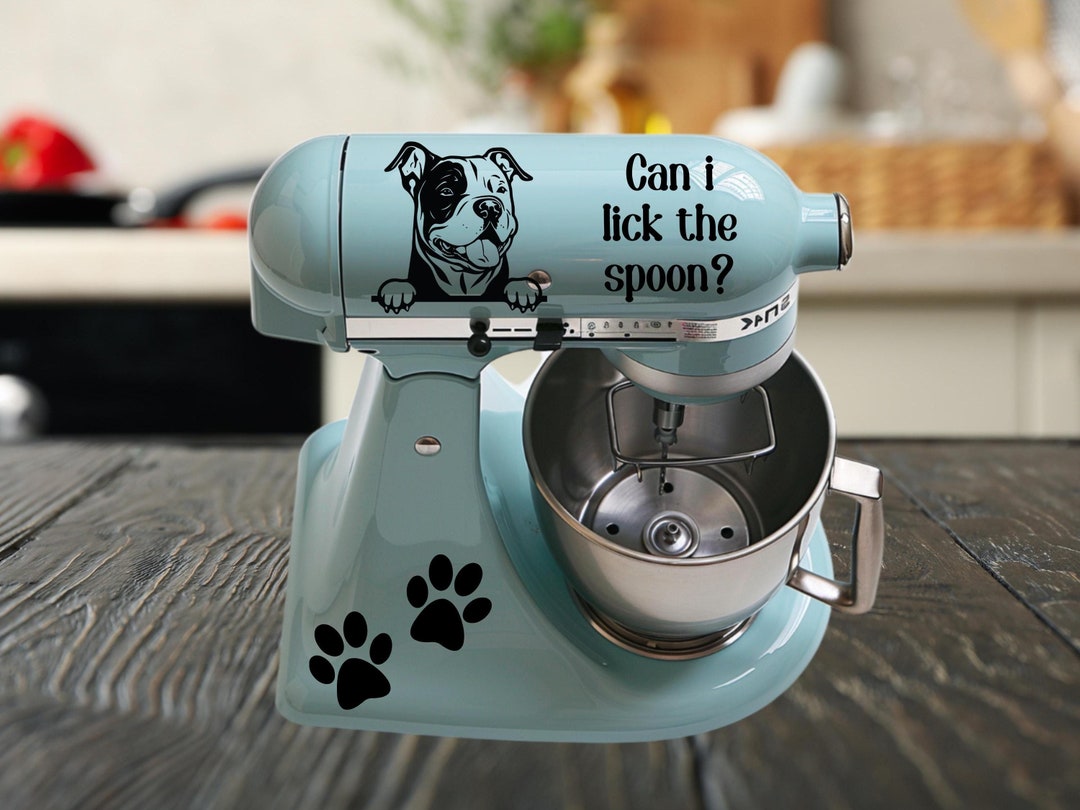 American Bully Stand Mixer Decal/american Bullie Permanent Vinyl Mixer ...