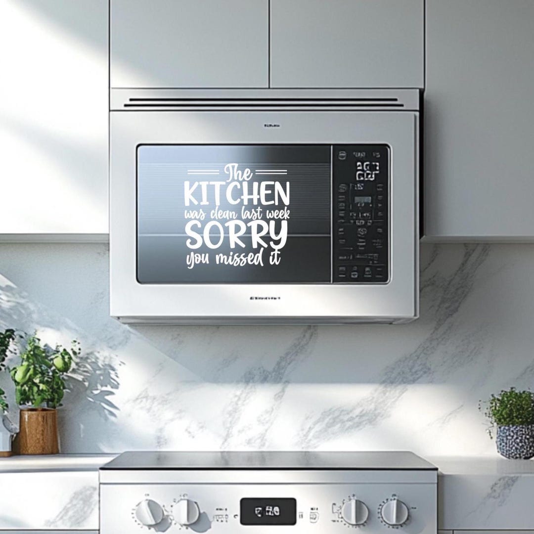 Funny Kitchen Microwave Appliance Decal Sticker-gift for Mom Grandma ...