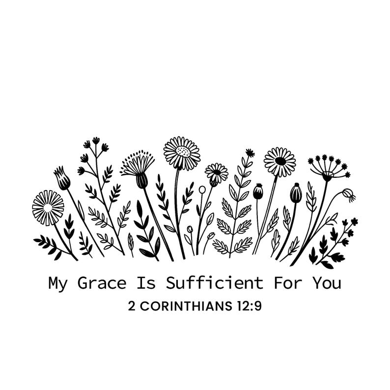 Christian Bible Verse Car or Wall Decal – 2 Corinthians 12:9 My Grace ...