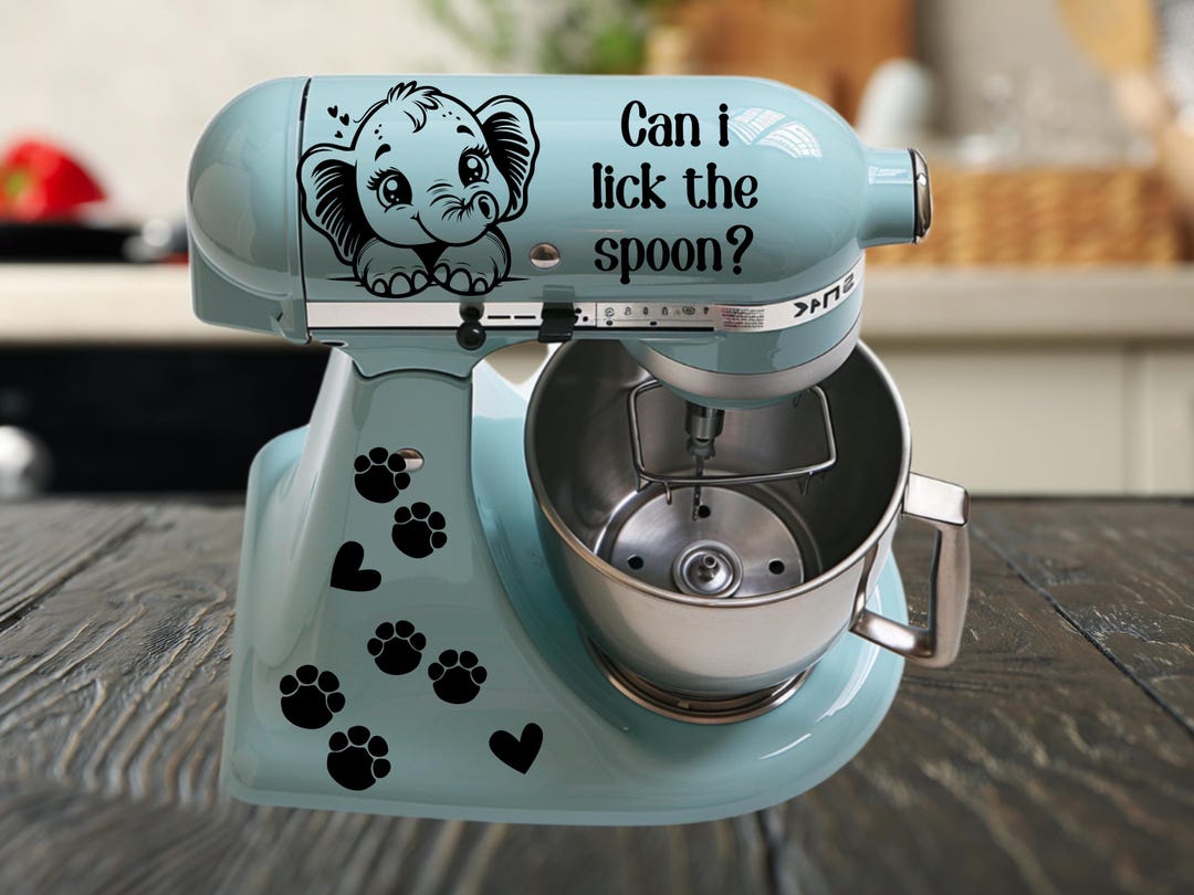 Elephant Mixer Decal/elephant Kitchen Mixer Decals Stickers/elephant ...