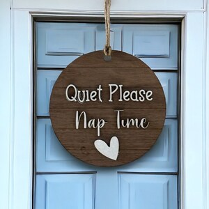 Quiet Please Nap Time Sign for Baby or Newborn Bedroom, a Unique Baby ...