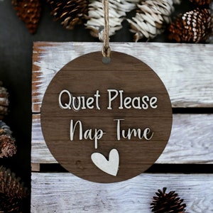 Quiet Please Nap Time Sign for Baby or Newborn Bedroom, a Unique Baby ...
