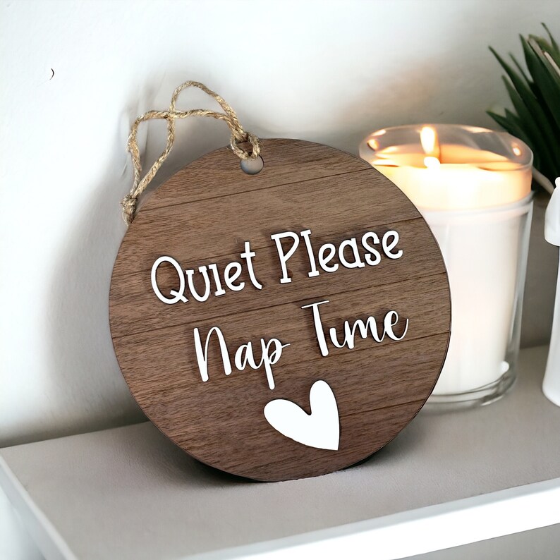 Quiet Please Nap Time Sign for Baby or Newborn Bedroom A Perfect Baby ...