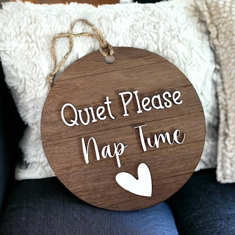 Quiet Please Nap Time Sign for Baby or Newborn Bedroom A Perfect Baby ...