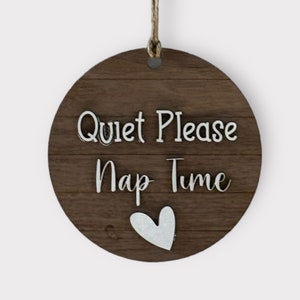 Quiet Please Nap Time Sign for Baby or Newborn Bedroom, a Unique Baby ...