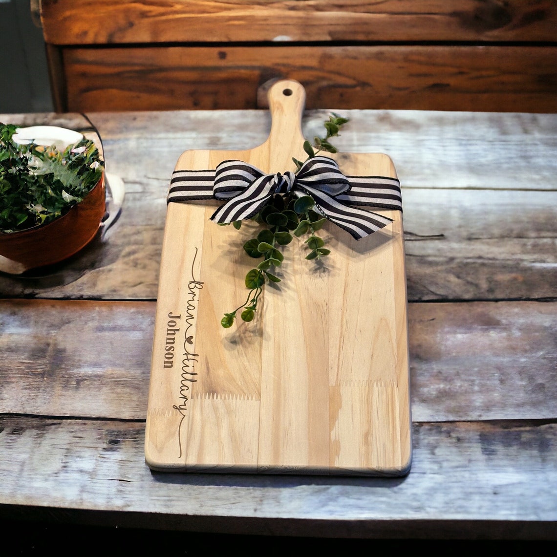 Personalized Engraved Cutting Board With First and Last Name Engraved ...