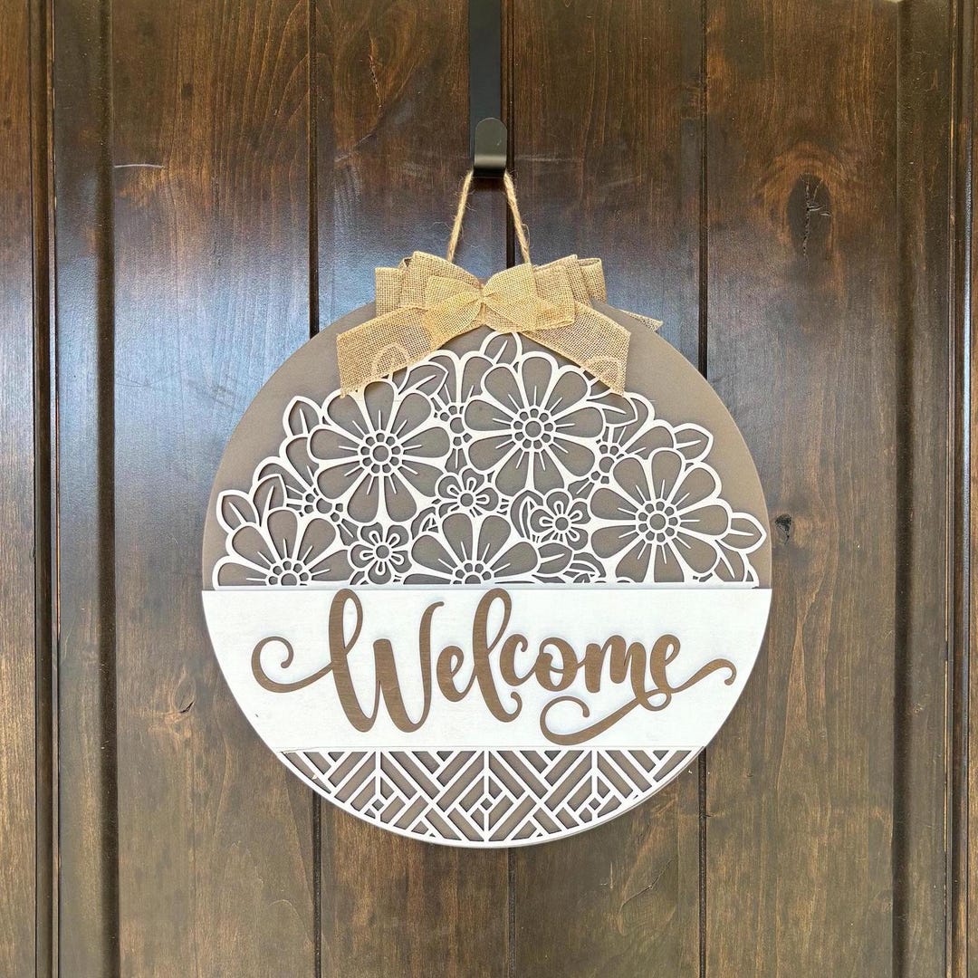 Daisy Welcome Door Sign, a Unique Housewarming Gift | Daisy Flowers ...