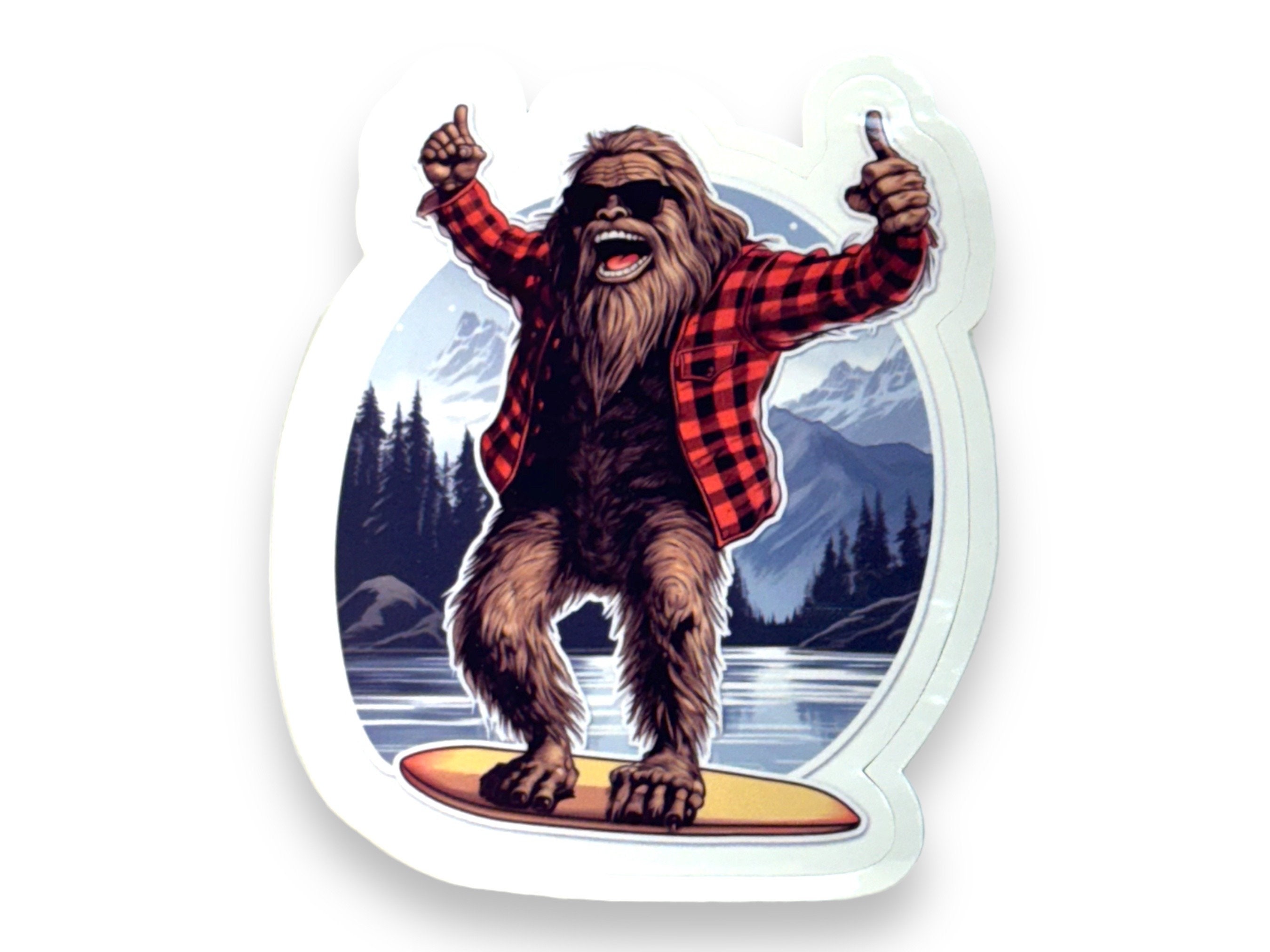 Jolly Bigfoot Sticker Mountain Man Sticker Sasquatch Sticker Yeti ...