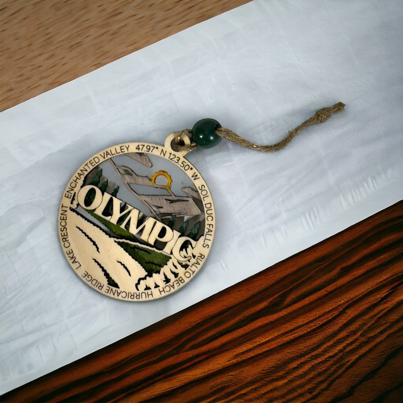 Olympic National Park Hand Made Wooden Christmas Tree Ornament or Gift ...