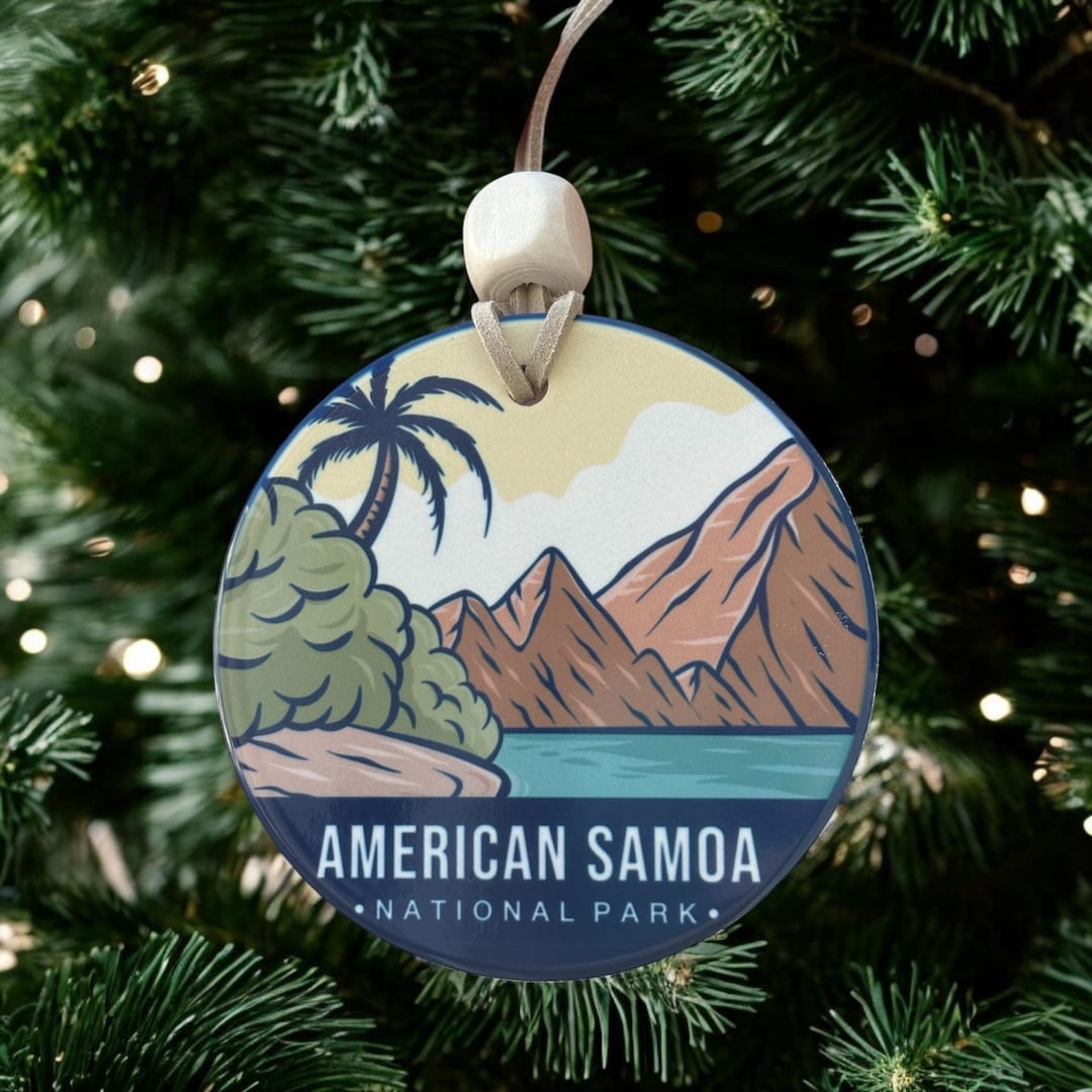 American Samoa National Park Ceramic Christmas Tree Ornament or Gift ...
