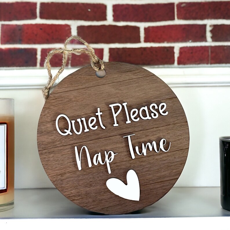 Quiet Please Nap Time Sign for Baby or Newborn Bedroom A Perfect Baby ...