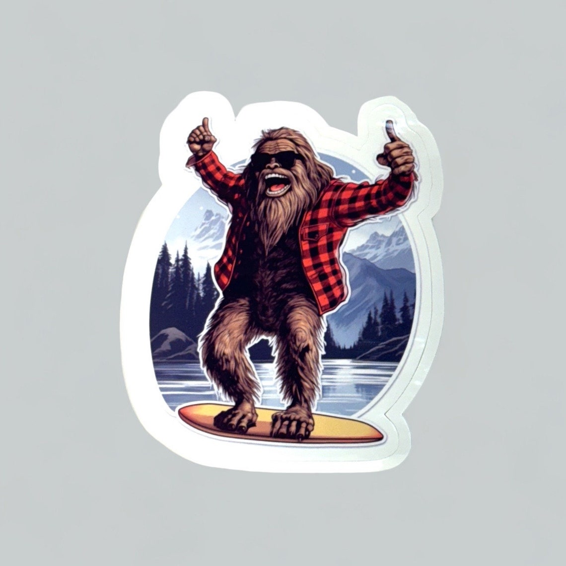 Jolly Bigfoot-y or Mountain Man Sticker or Decal for Water Bottle, Laptop, Mugs and More - Etsy