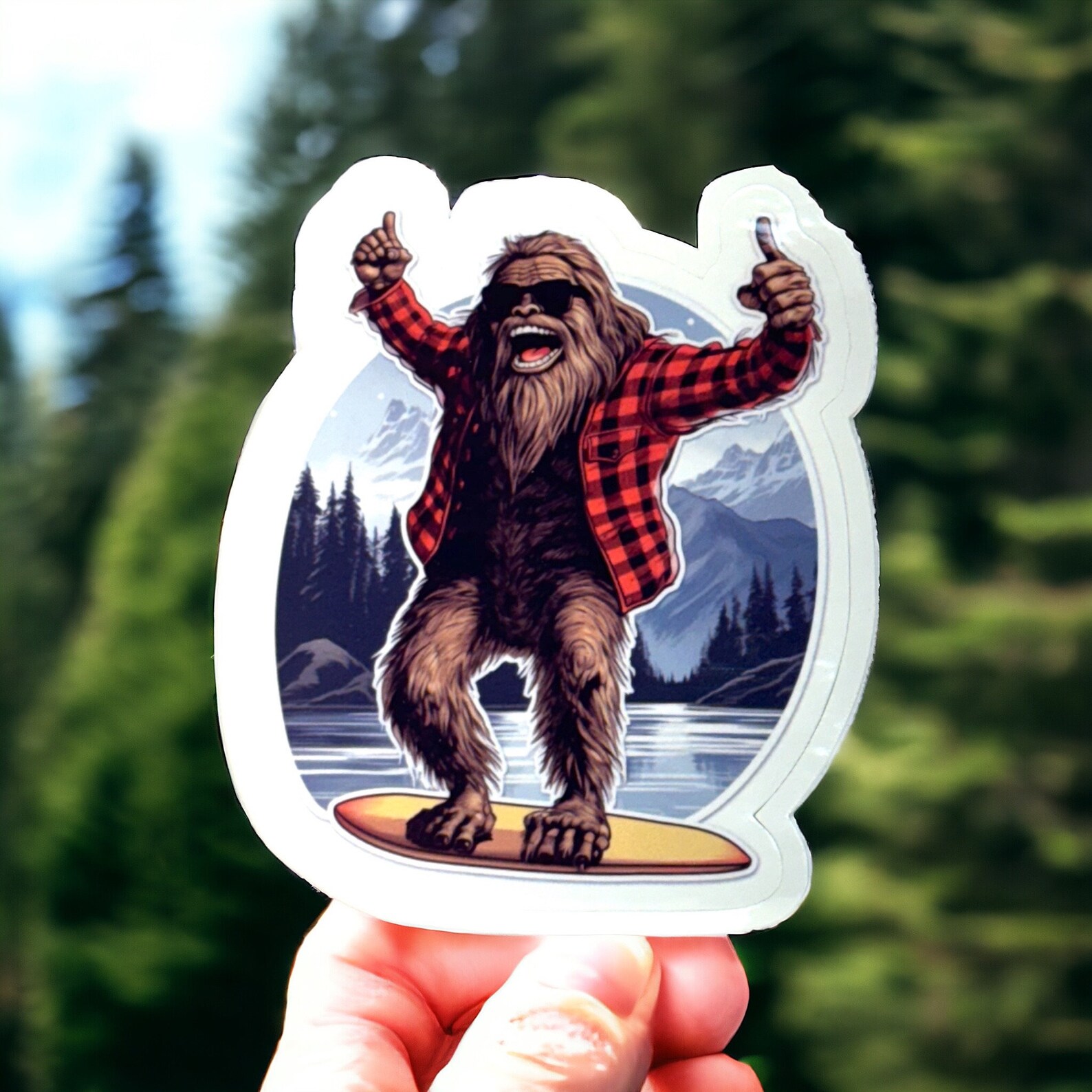 Jolly Bigfoot-y or Mountain Man Sticker or Decal for Water Bottle, Laptop, Mugs and More - Etsy