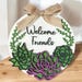 Succulent Door Welcome Sign, a Fun Housewarming Gift for Plant Lovers ...