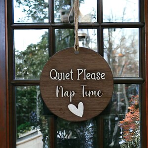 Quiet Please Nap Time Sign for Baby or Newborn Bedroom, a Unique Baby ...