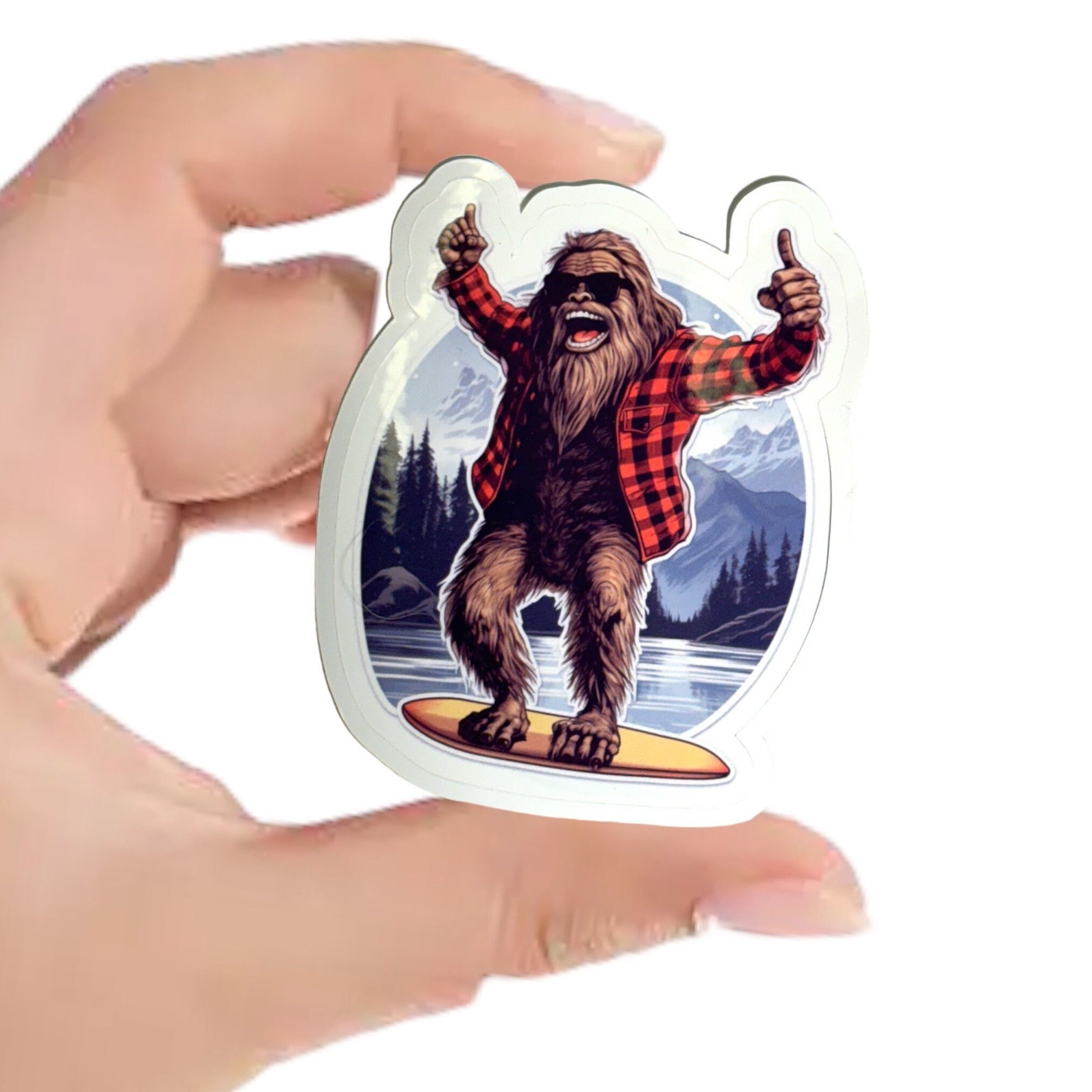 Jolly Bigfoot-y or Mountain Man Sticker or Decal for Water Bottle, Laptop, Mugs and More - Etsy