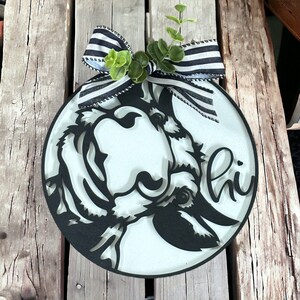 Happy Cow HI Door Sign, a Unique Housewarming Gift for Farm or ...