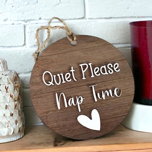 Quiet Please Nap Time Sign for Baby or Newborn Bedroom, a Unique Baby ...
