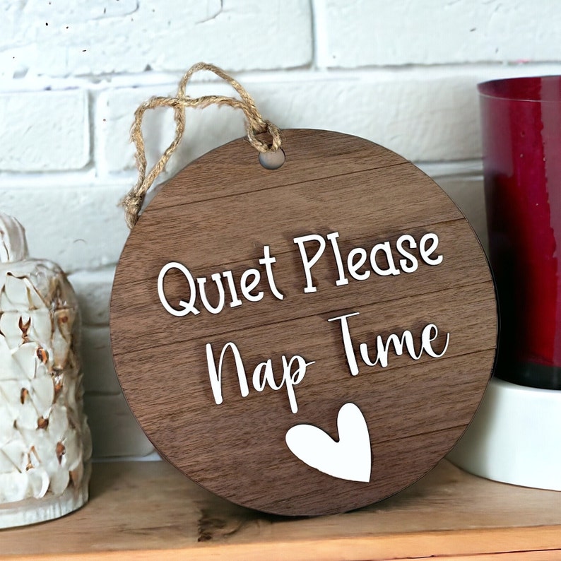 Quiet Please Nap Time Sign for Baby or Newborn Bedroom A Perfect Baby ...