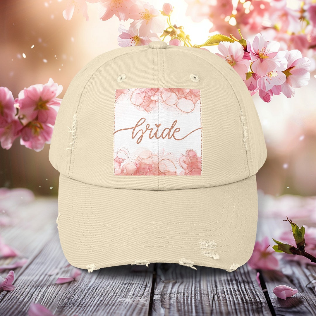 Bride, Wedding, Unisex Distressed Cap, V2 - Etsy