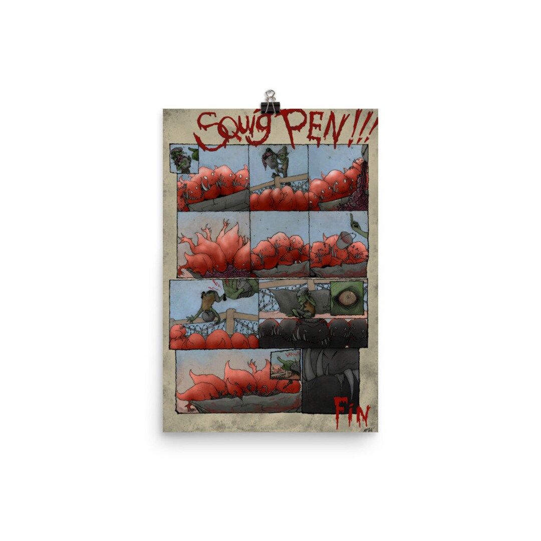 Dark Humor Comic Poster Print - Etsy