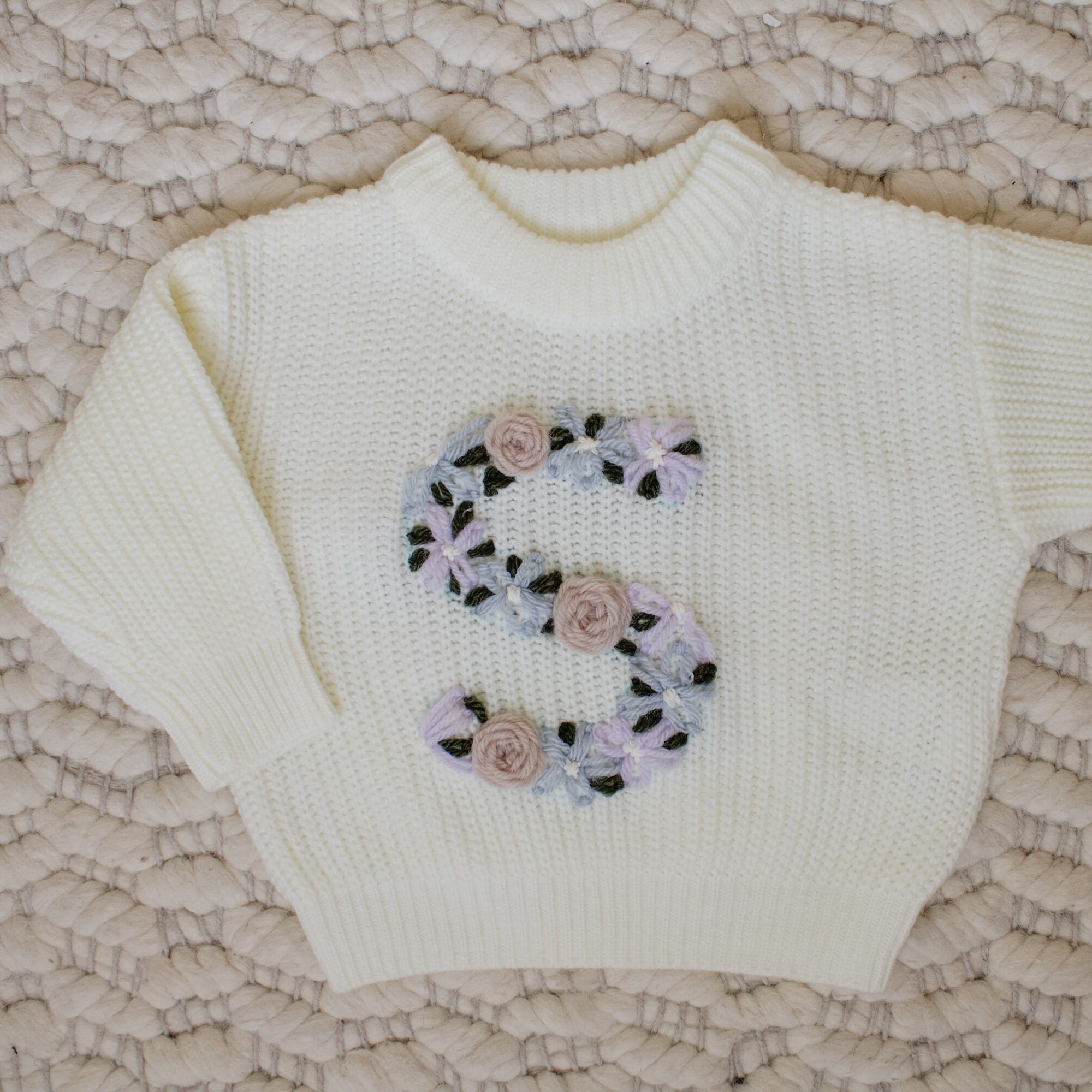 Personalized Hand Embroidered Sweaters - Etsy